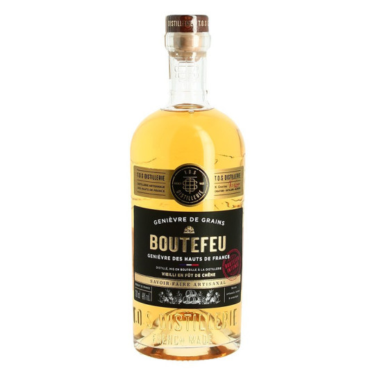 Buy VAT FREE BOUTEFEU Intense Genièvre 70 cl, rye and barley grain spirit
